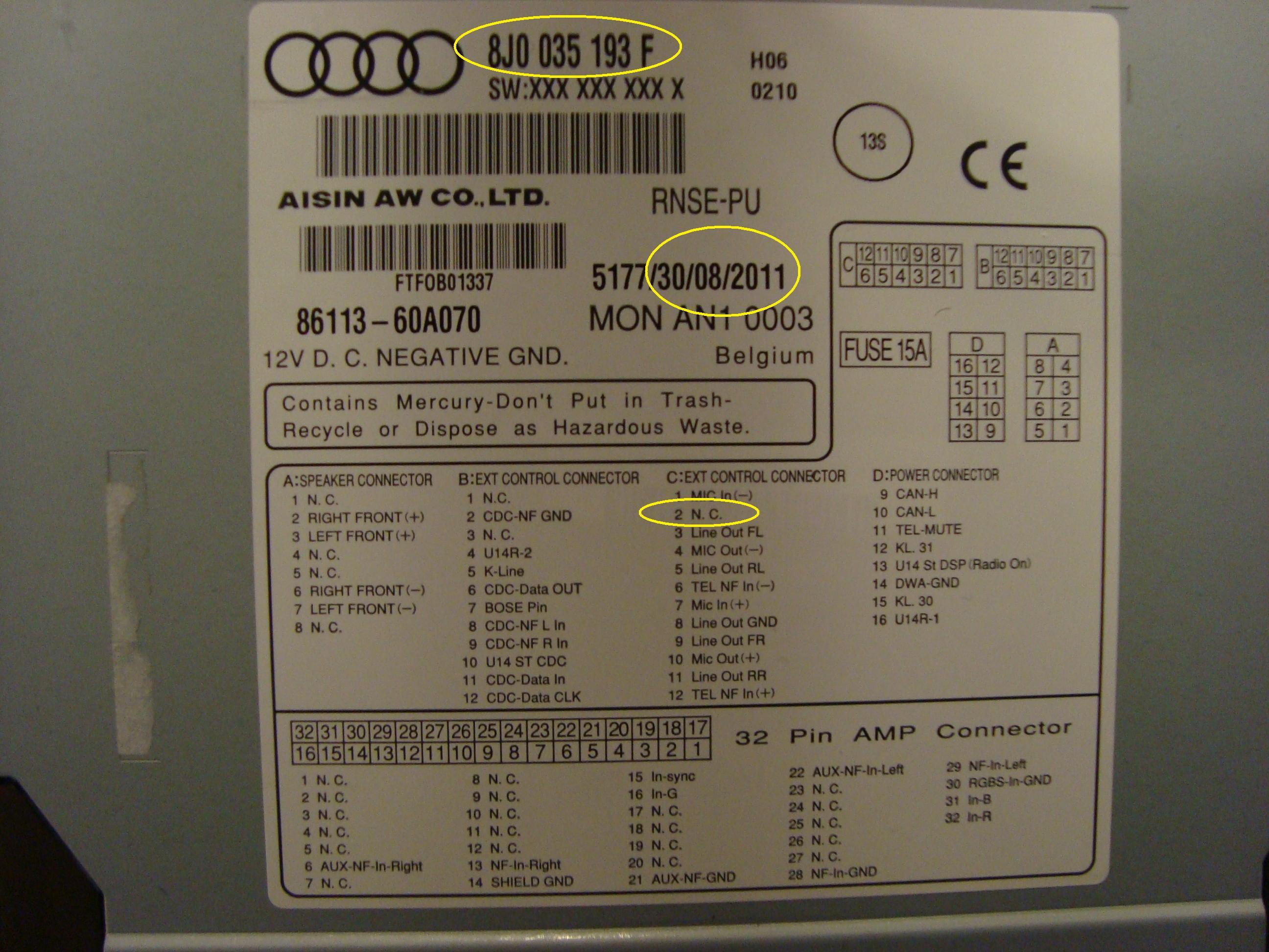 RNS-E Versões | audiPT.com