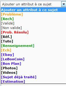 Comment changer l'attribut d'un sujet/Topic : Informations sur le Forum - Forum Audi A3 8P - 8V