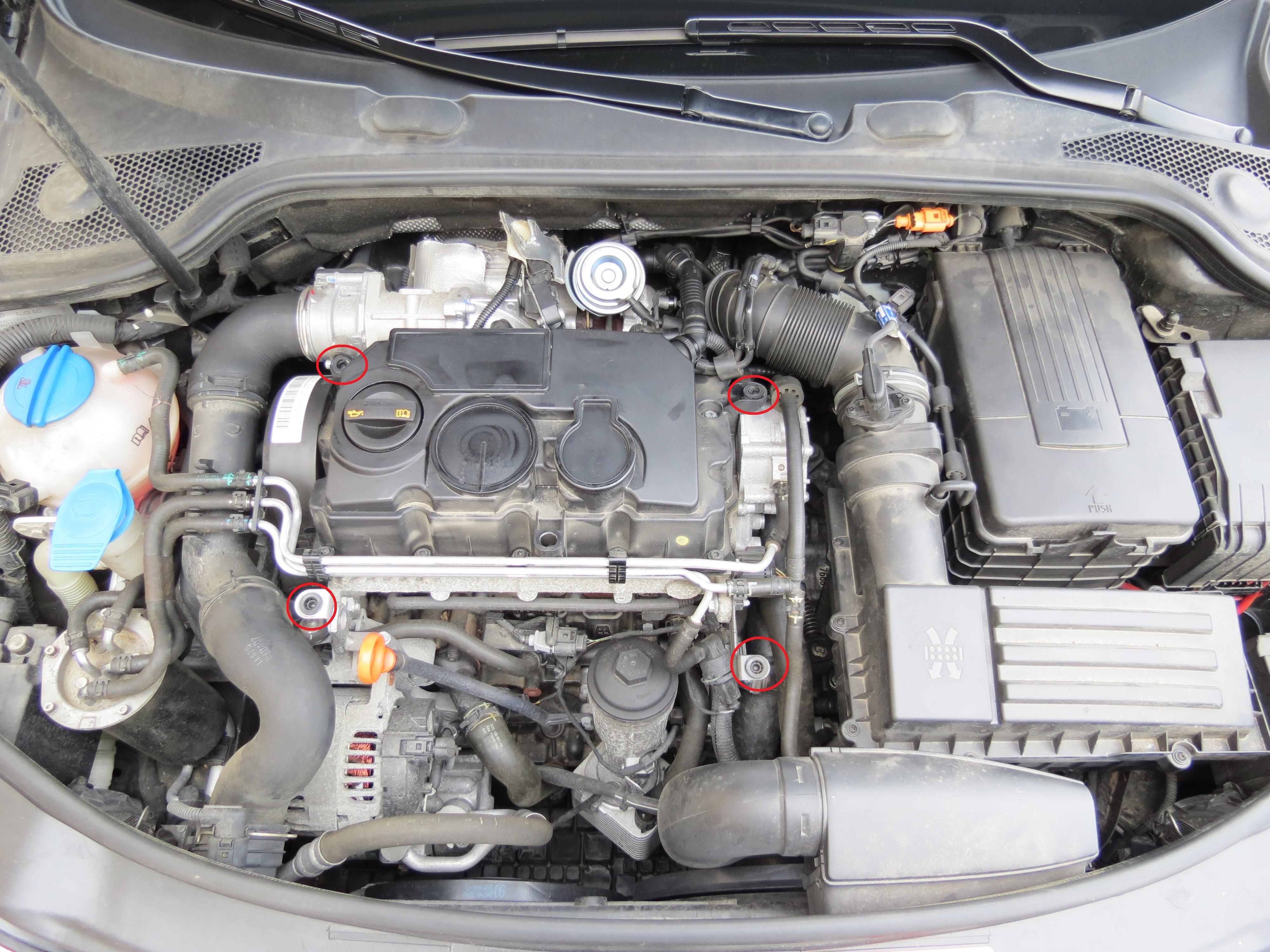 Durite gasoil culasse en alu fuite - A3 8P / A3 8PA Sportback / A3 ...