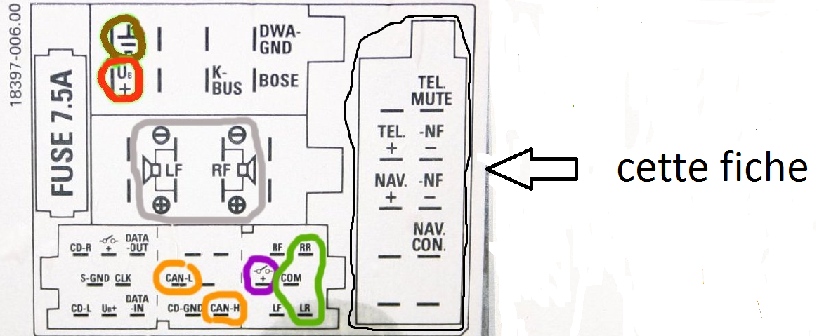 cablage autoradio audi concert : Problèmes Electrique ou Electronique ...